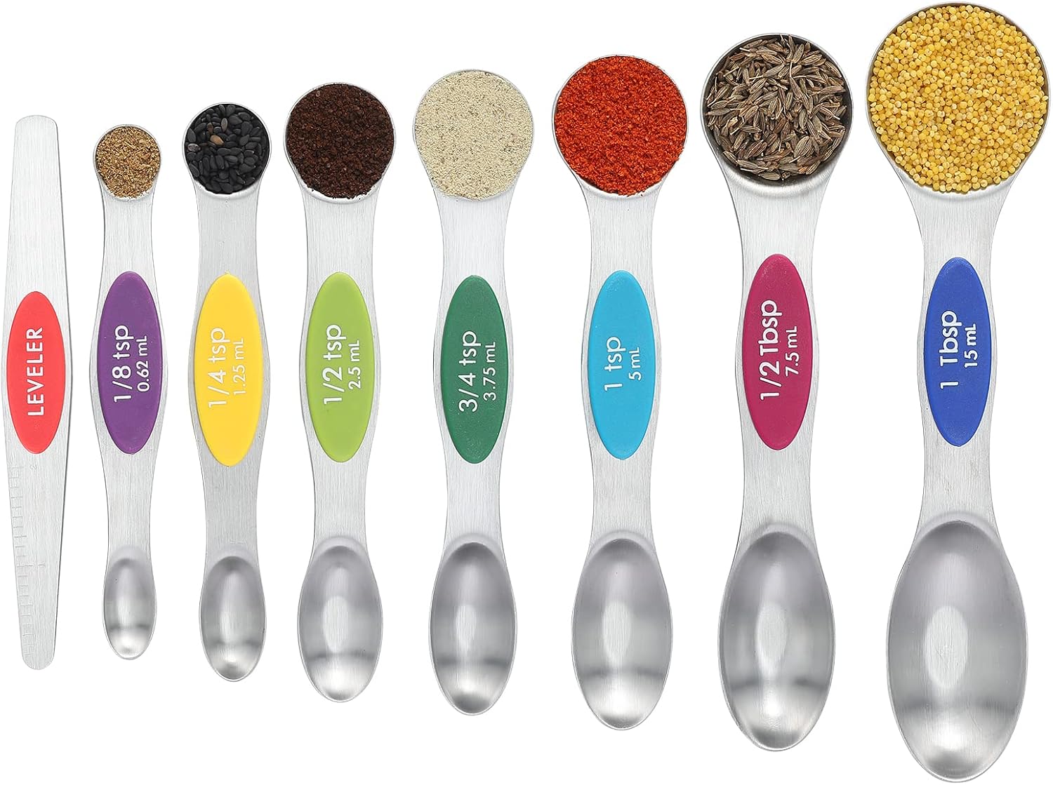 Amazon.com: SHENGGATAI Magnetic Measuring Spoons Stackable Magnetic ...