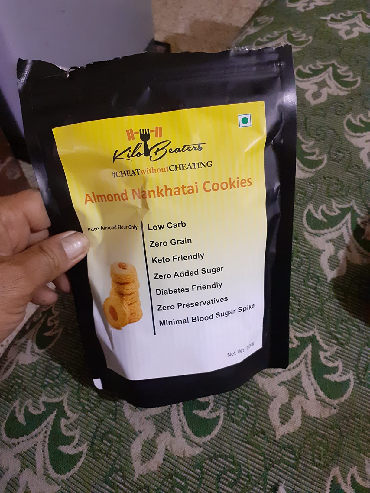 Kilobeaters Almond Nankhatai Cookies, Zero Sugar & Zero Preservatives ...