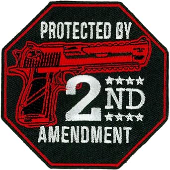 Amazon.com: Hot Leathers Protected By 2nd Amendment Patch PPL9968-3 ...