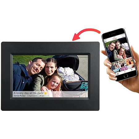 Amazon.com : Coby DP700BLK 7-Inch Digital Picture Frame -Black ...