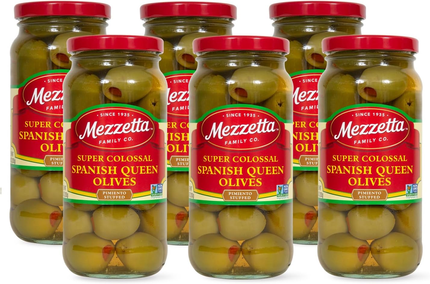 Amazon.com : Mezzetta Super Colossal Spanish Queen Olives Pimiento ...