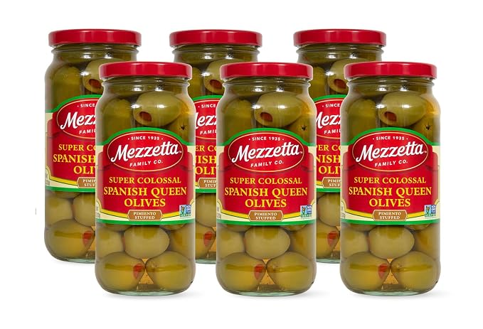 Amazon.com : Mezzetta Super Colossal Spanish Queen Olives Pimiento ...