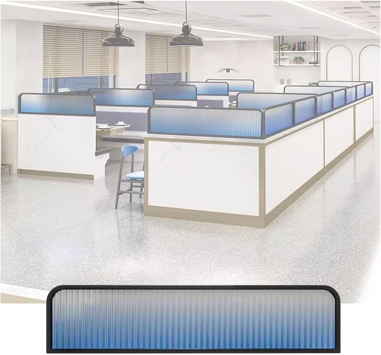 Dividers for Dining Areas, Countertop Low Fence Divide, Gradient Color ...