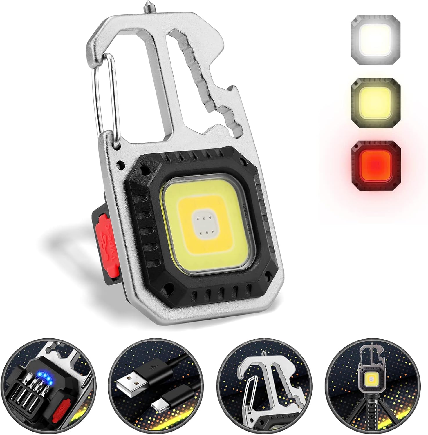 Kiddo Sky Versatile Mini COB Work Light with Multi-Tool Functions and ...