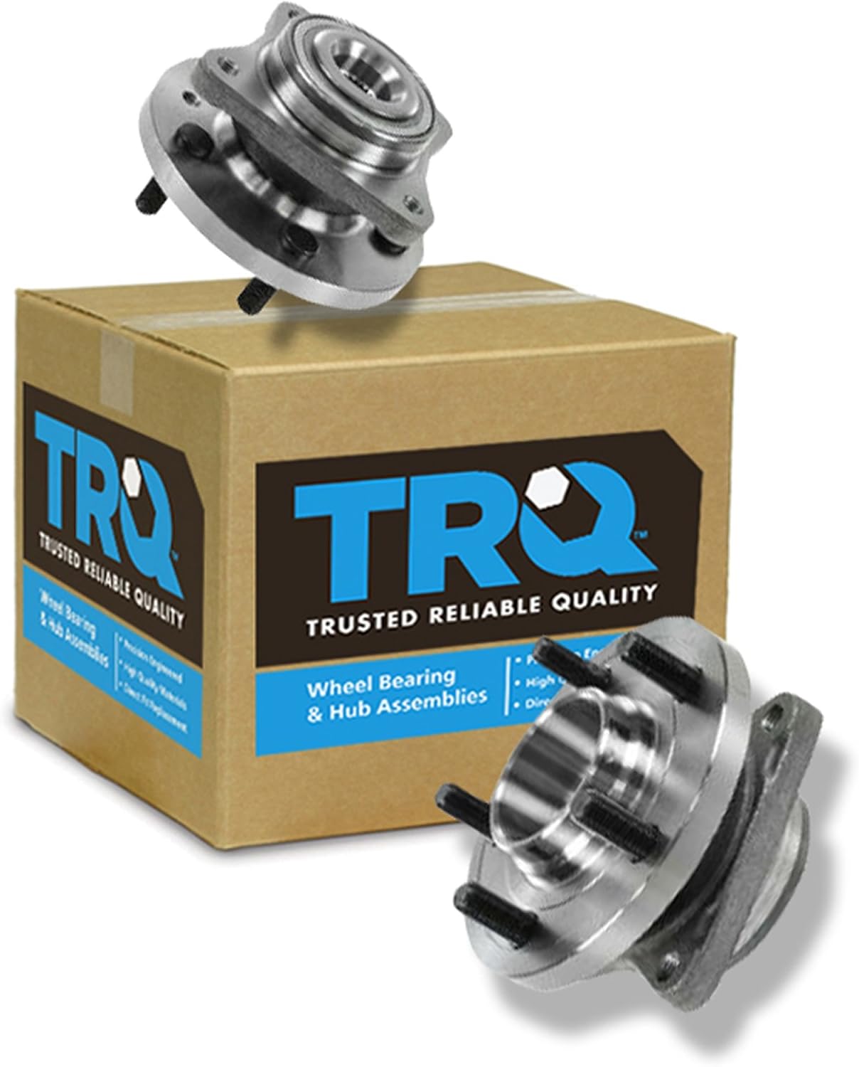 Amazon.com: TRQ 2 Piece Front Wheel Bearing & Hub Assembly Set ...