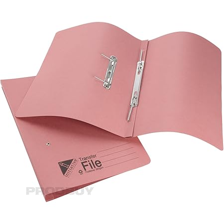 [10 Pack] Blue Foolscap Pocket Transfer Spring Files 285gsm 32mm ...