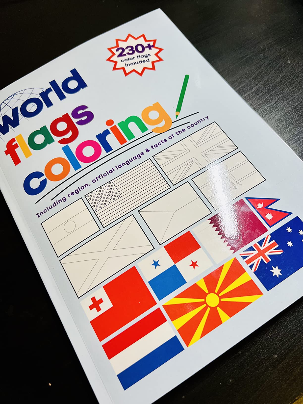 World Flags Coloring Book: Coloring flags around the world with guided ...