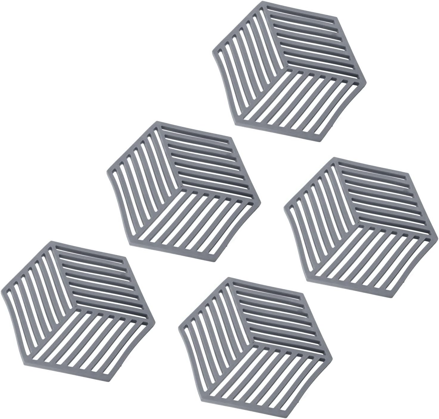 Trivet Mats Practical Hexagonal Heat Mats Nonslip Easy To Store Silicone