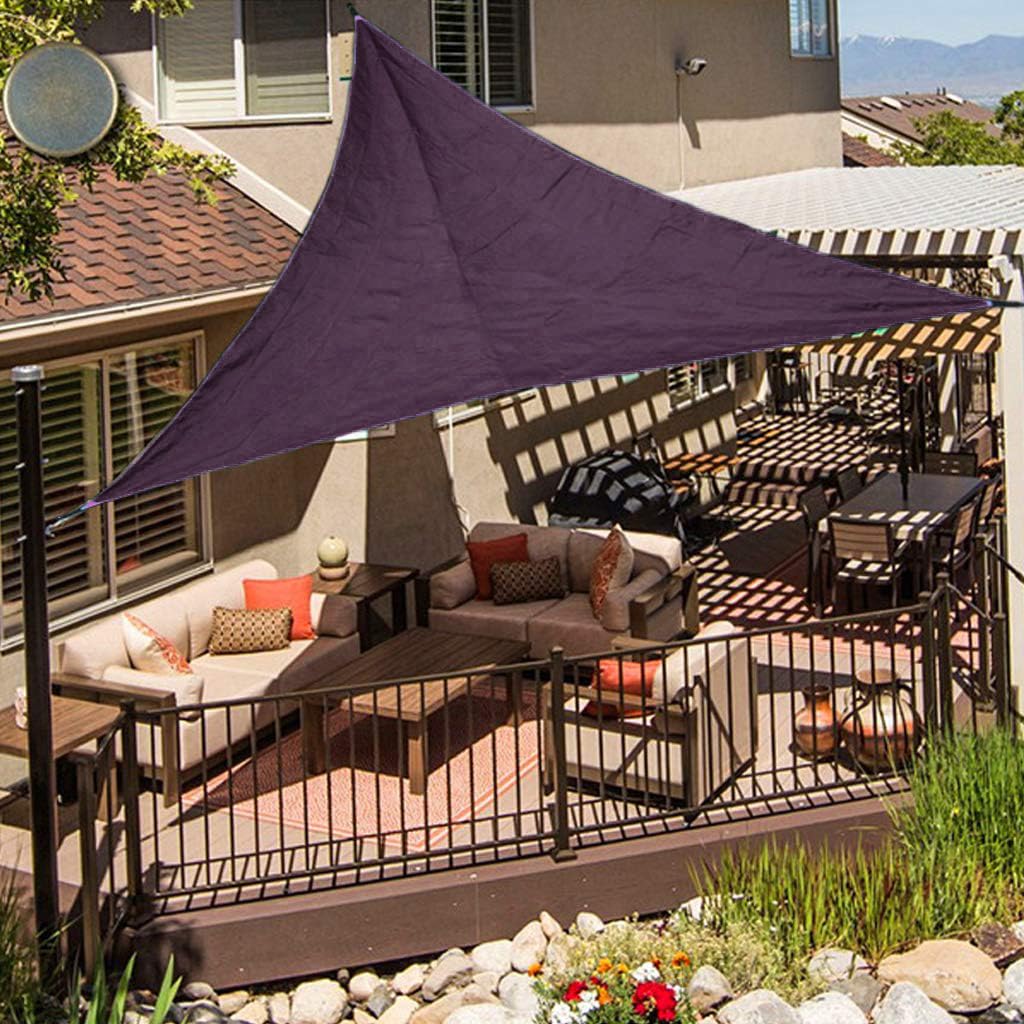 Sun Shade Sail Water-resistant Triangle Sun Shade UV Block Sunscreen ...