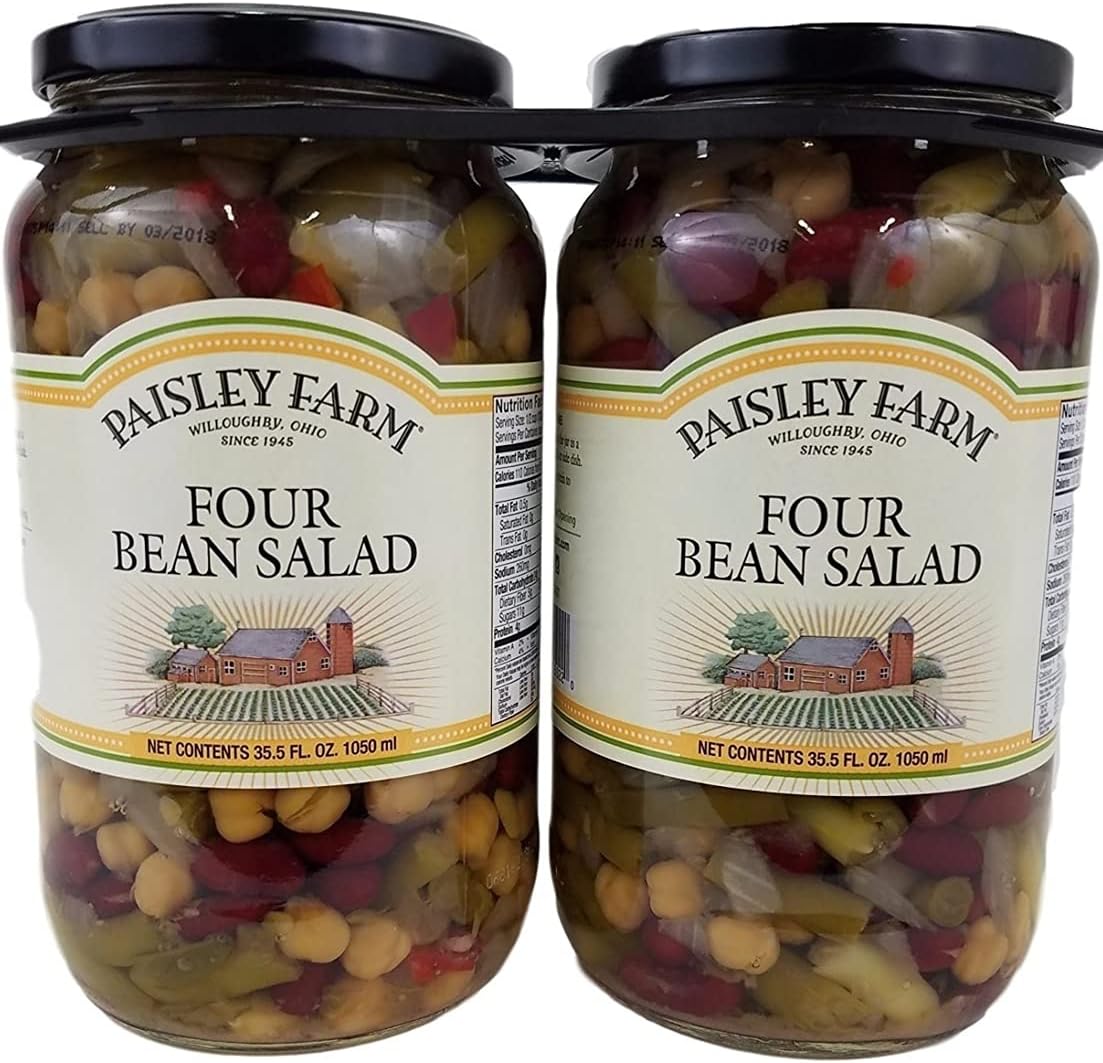 Amazon.com : Paisley Farm 2- 35.5 Oz Natural Four Bean Salad, 71 Oz by ...