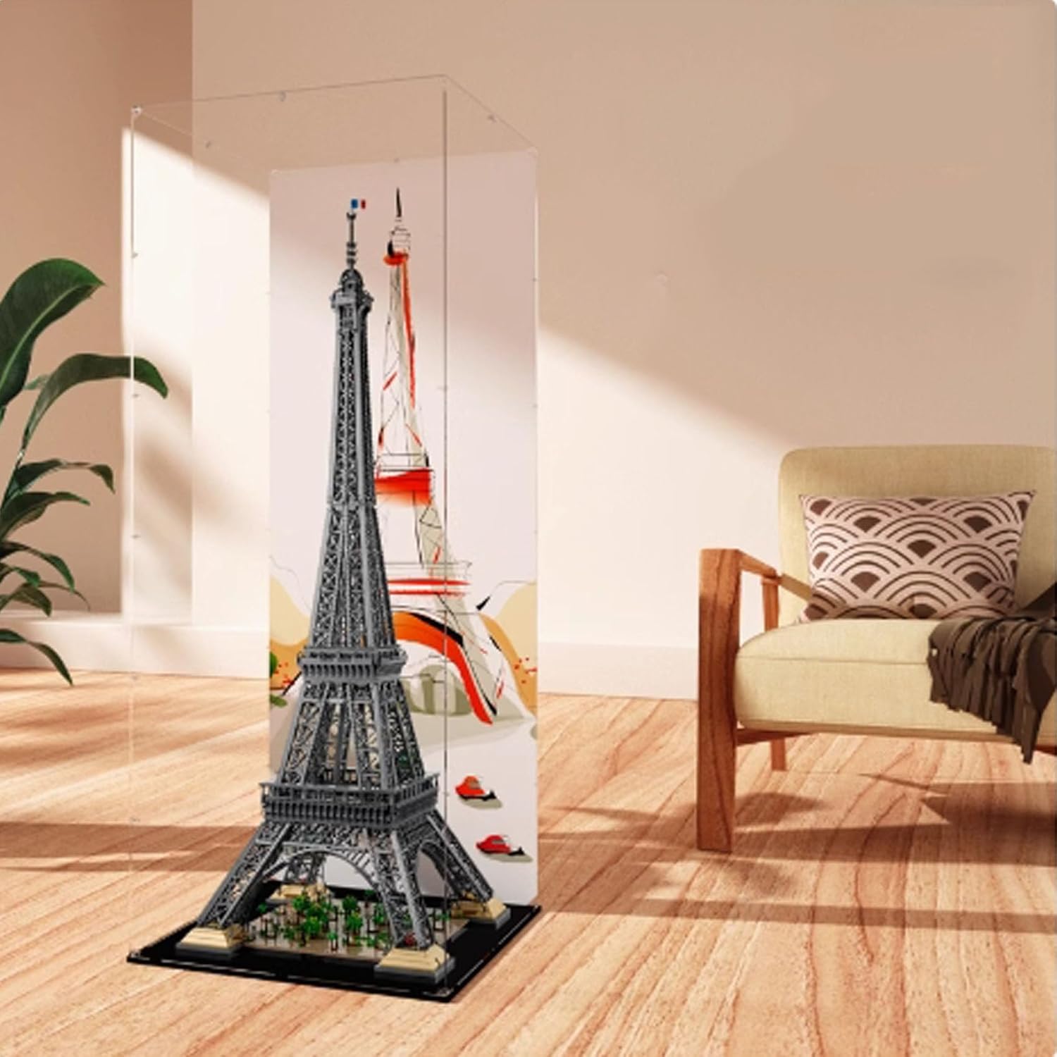 Amazon.com: Transparent Acrylic Display Case,for Lego 10307 Eiffel ...