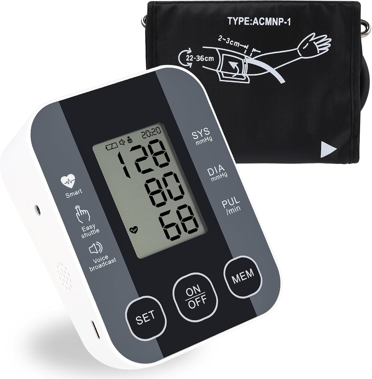 Blood Pressure Monitor with 22-36cm Blood Pressure Cuff,Blood Pressure ...