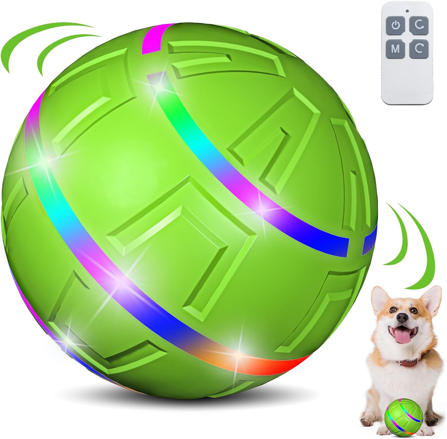 Amazon.com: HYQ Interactive Dog Toys Ball, Peppy Pet Ball for Dogs ...