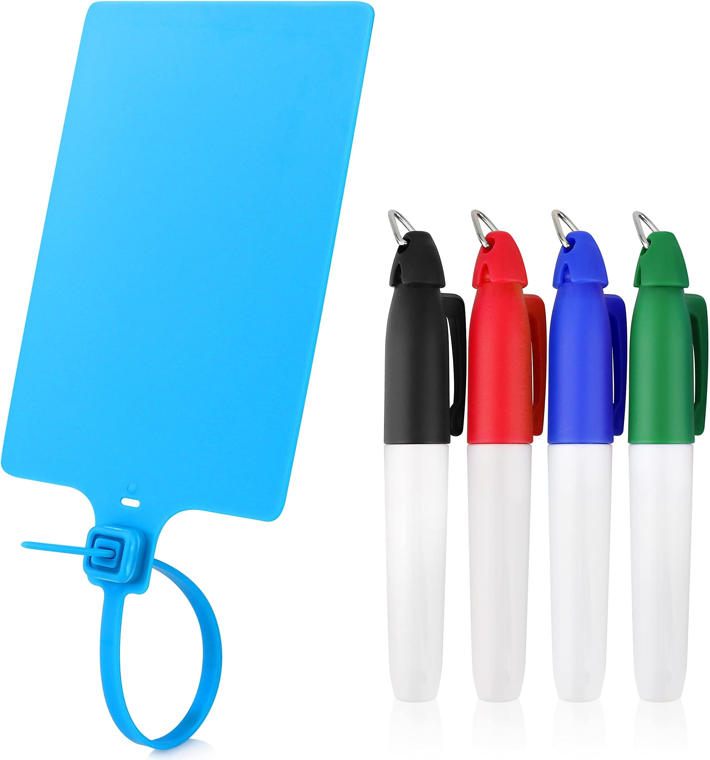 Amazon.com : LeadSeals 100 Blue Plastic Tags Water Proof Shipping Tags ...