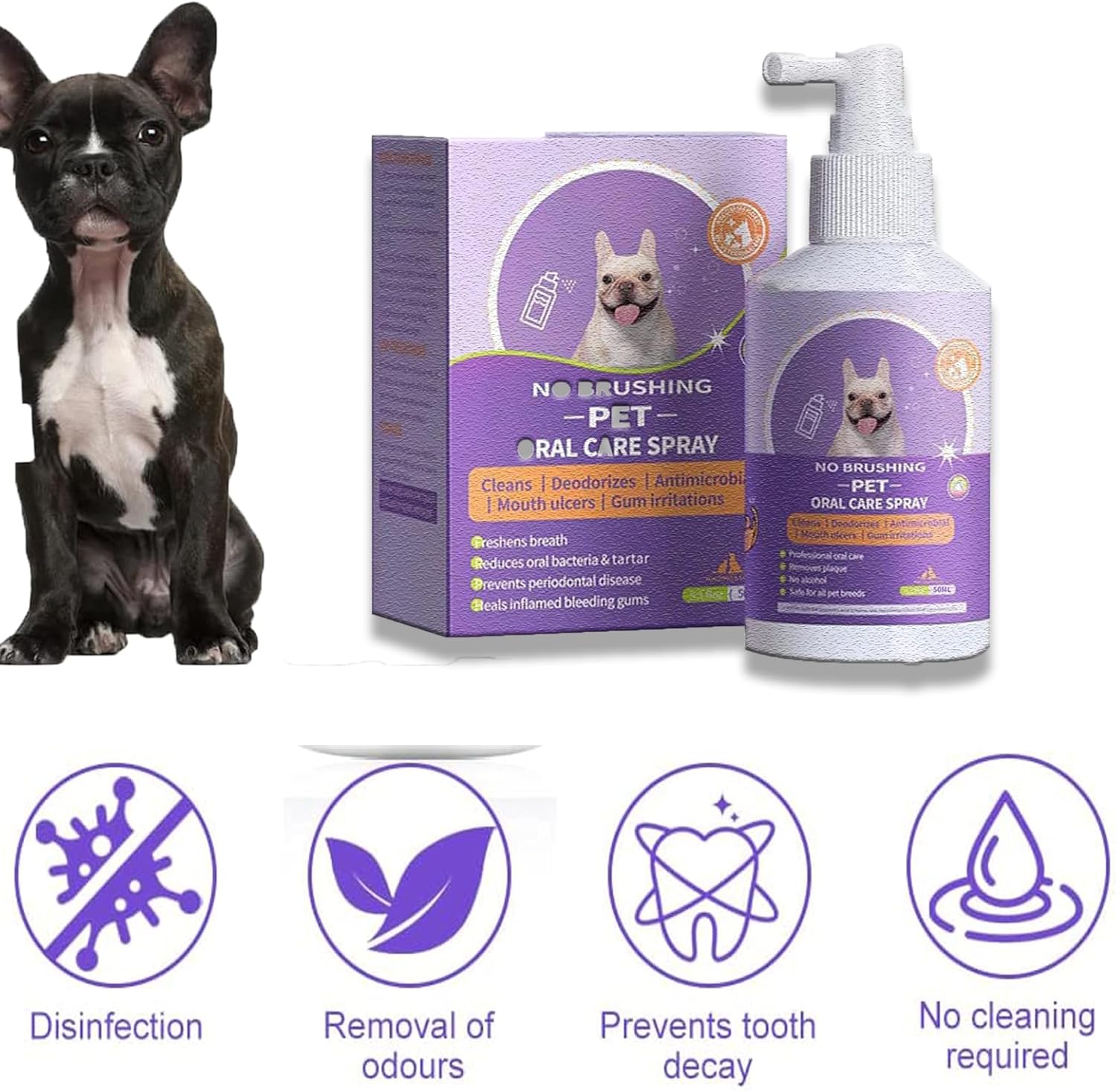 Spray oral para mascotas, tratamiento antiinflamatorio suave para el ...