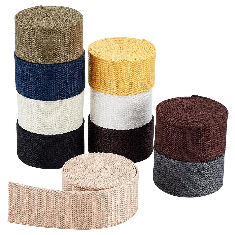 Amazon.com: PH PandaHall 1-1/2 inch Cotton Webbing, 10 Colors Heavy Bag ...