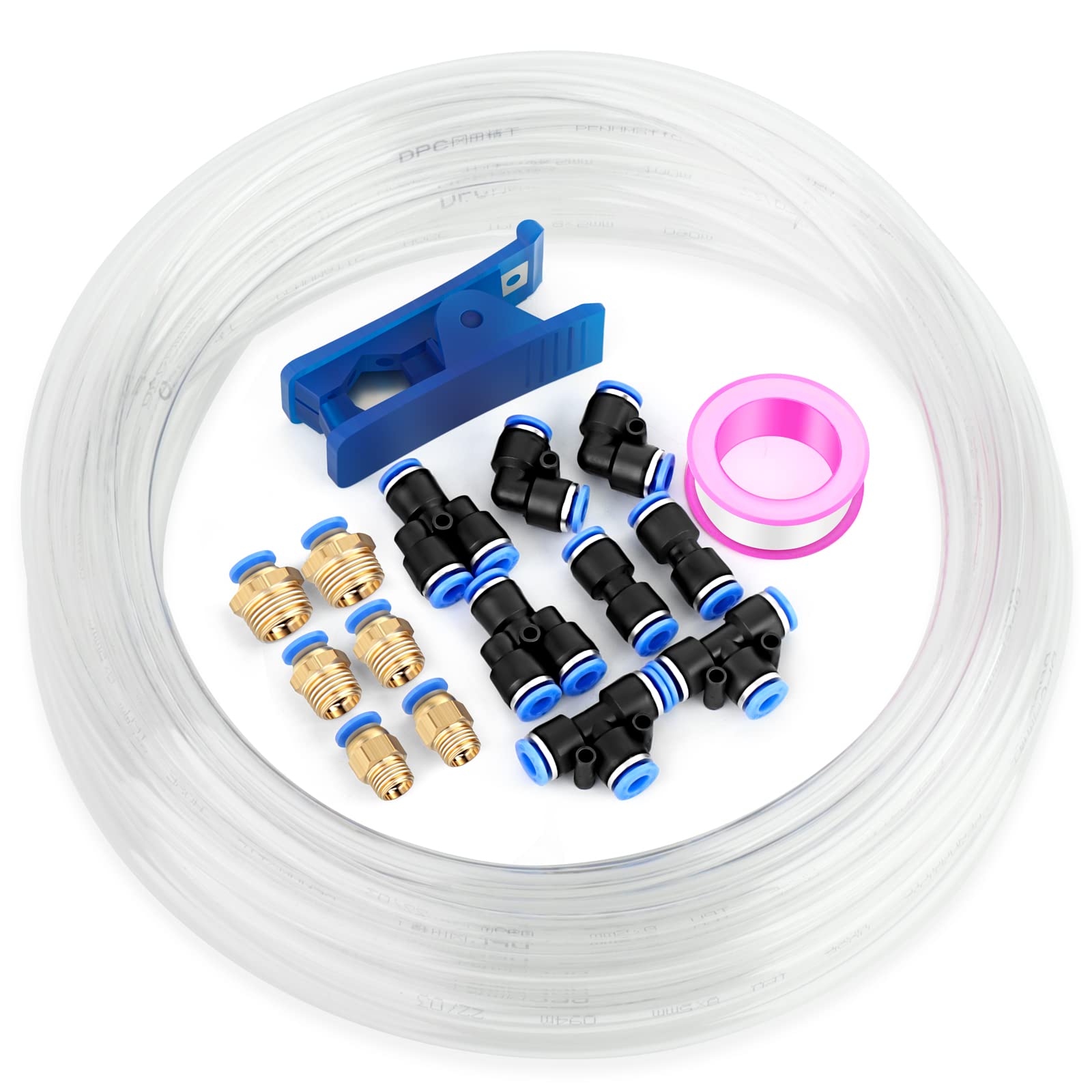 TAILONZ PNEUMATIC Clean 12mm OD 8mm ID Polyurethane PU Air Hose Pipe ...