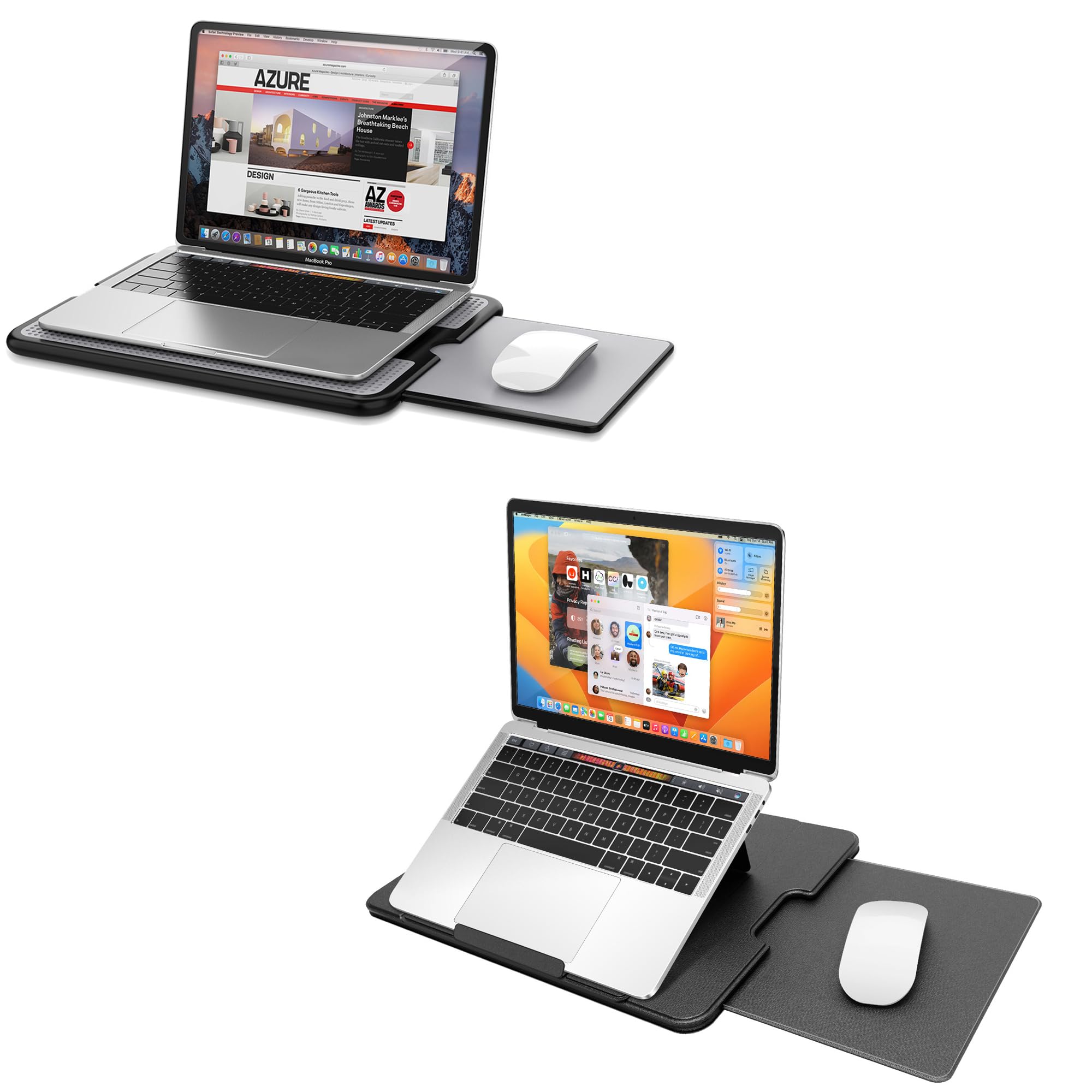 Amazon.com: AboveTEK Portable Laptop Lap Desk w/Retractable Left/Right ...