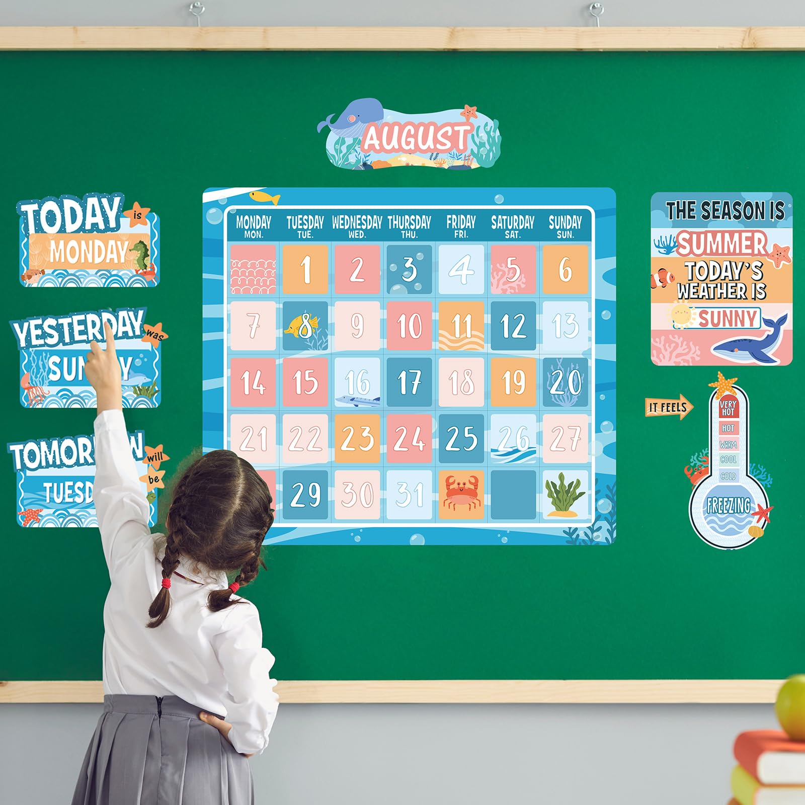 Snapklik.com : Cholemy 85 Pcs Candyland Calendar Bulletin Board Set ...