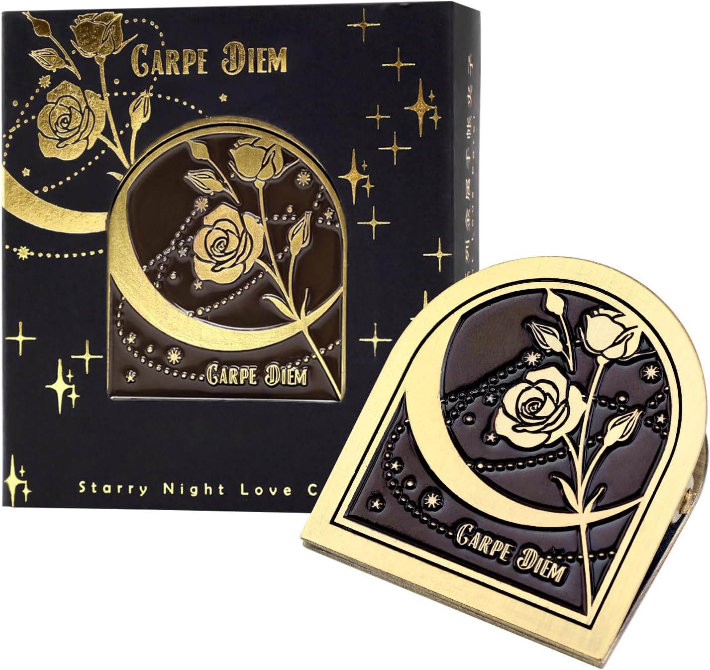 Amazon.com: Dwpetzo Rose & Butterfly Metal Book Clip for Travelers ...