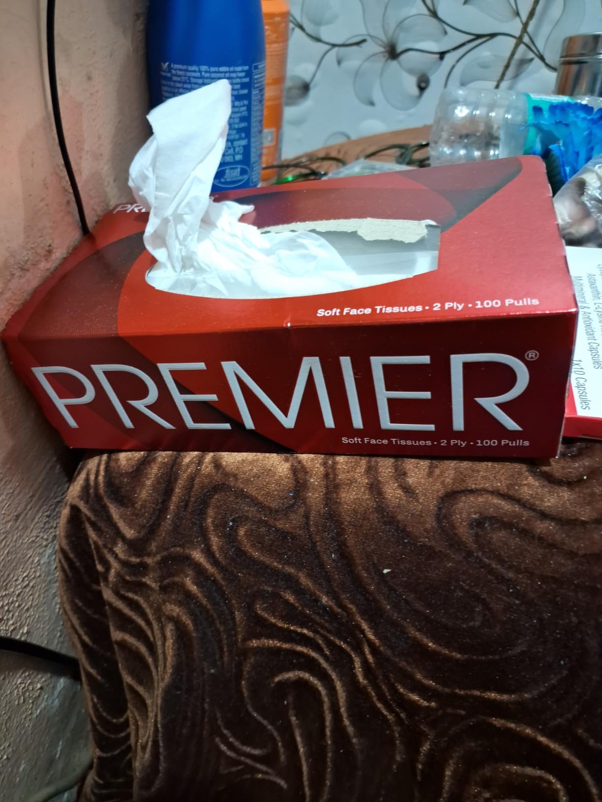 Premier Box Face Tissue Papers 100 Pulls 2Ply (Pack of 4-400 Pulls, 800 ...