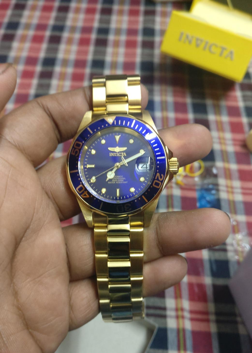 Invicta Pro Diver Unisex Wrist Watch Stainless Steel Automatic Blue ...