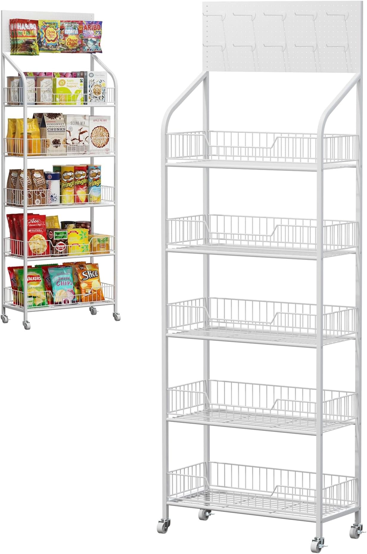 Amazon.com: lesolar Retail Snack Display Rack, 5 Tier Snack Candy ...