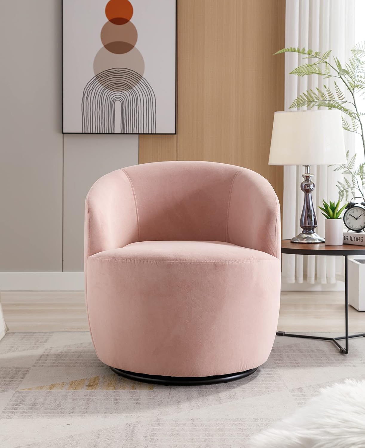 Amazon.com: Prohon Swivel Recliner Chair, Upholstered Velvet Fabric ...