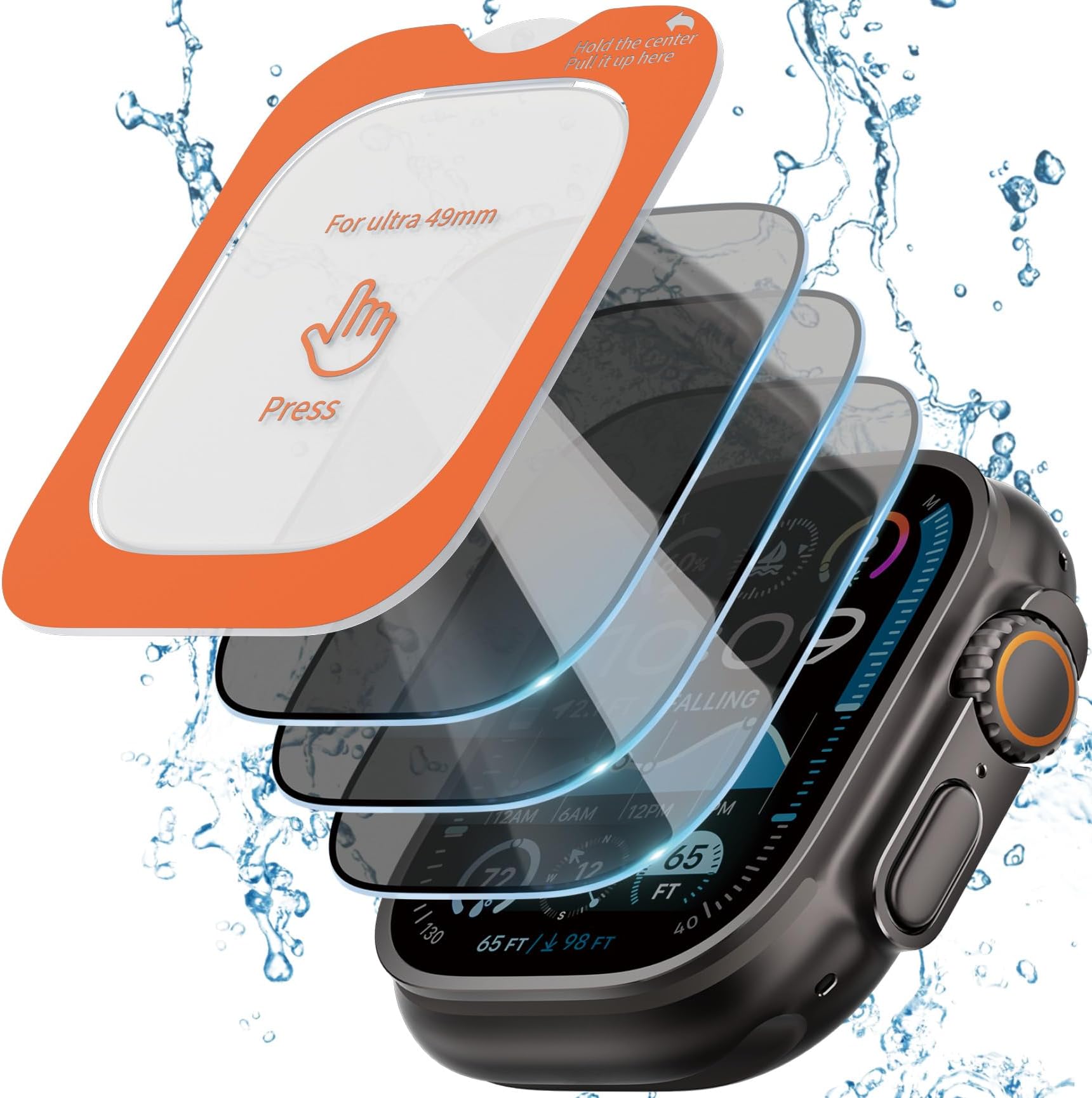 Amazon.com: Ailun for Apple Watch Ultra 2/Ultra Privacy Screen ...