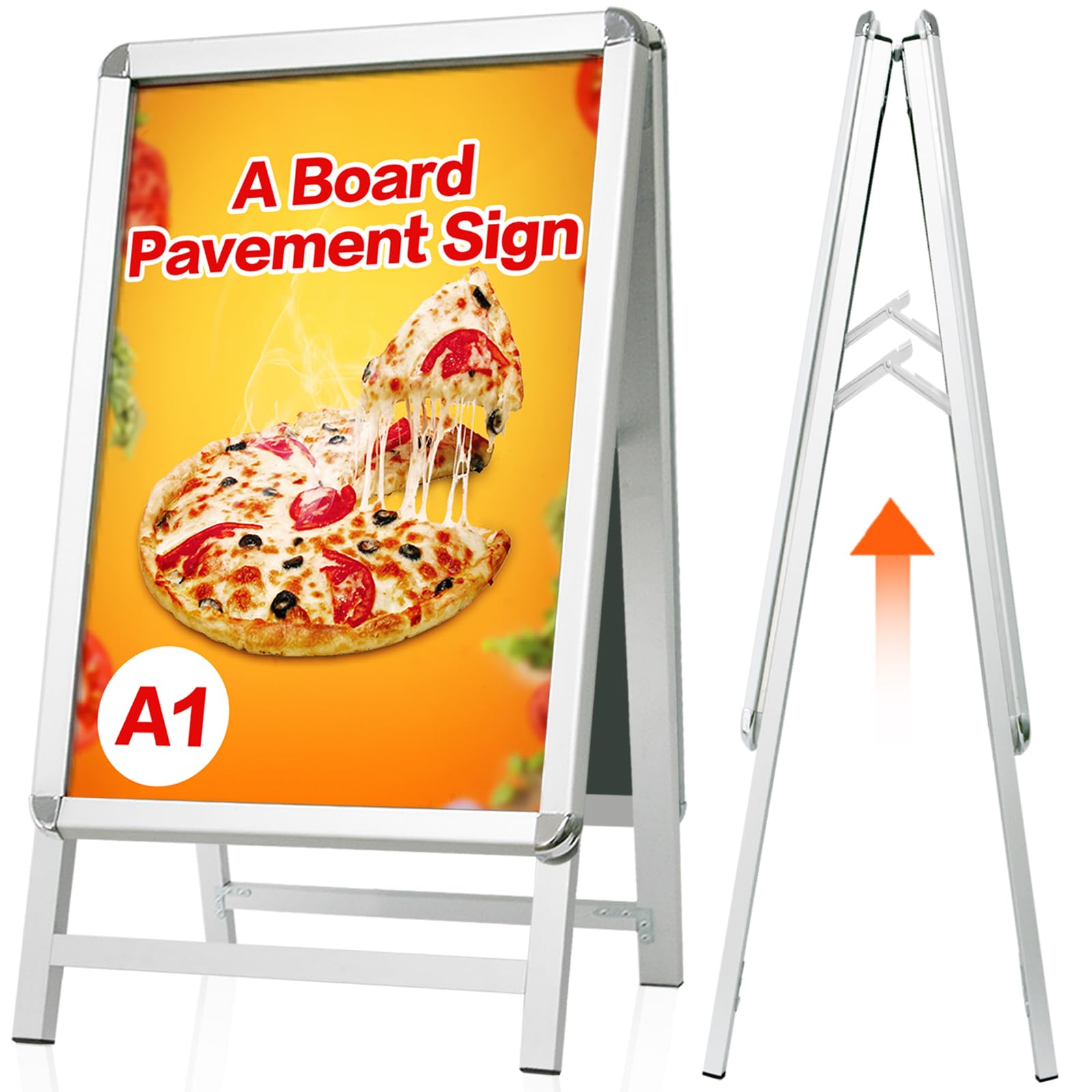 VAIIGO A Board Pavement Sign Frame - A1 Double Side Pavement Board with ...