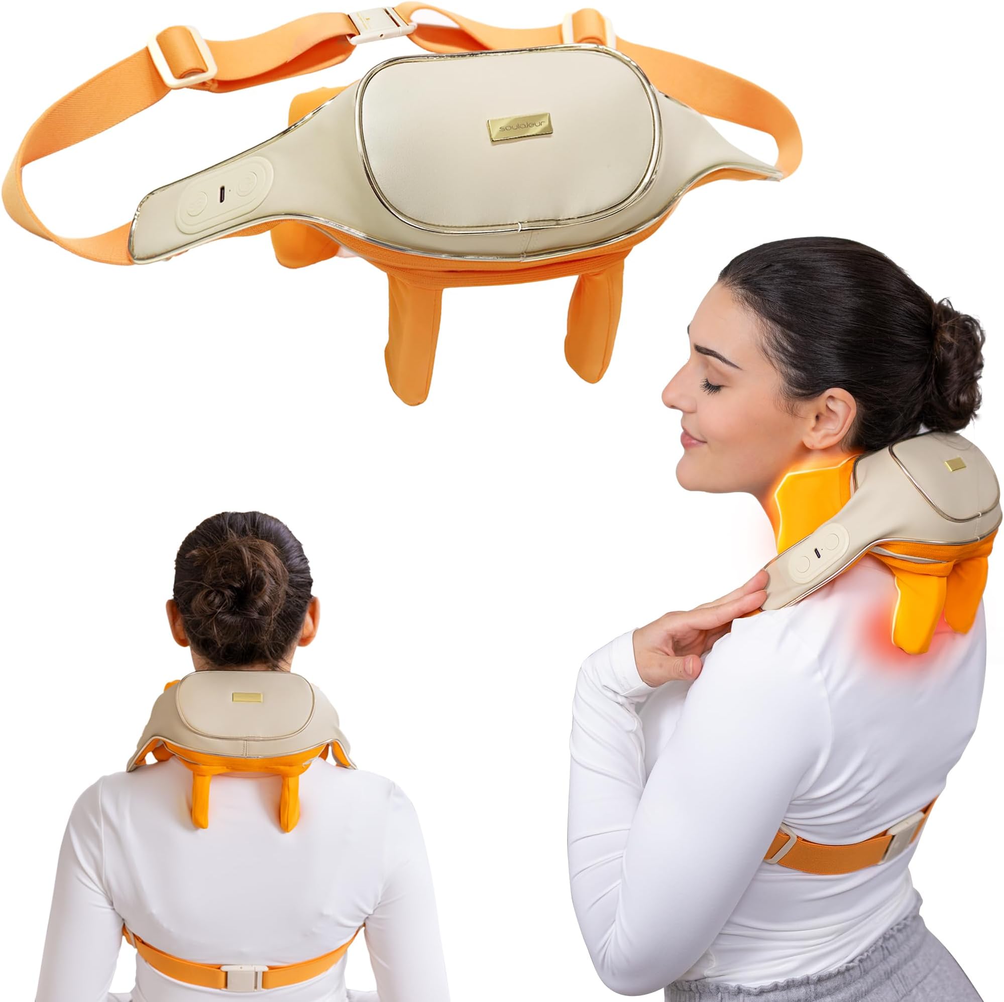 Amazon.com: SKG H5 Neck Massager for Pain Relief Deep Tissue, 6D ...
