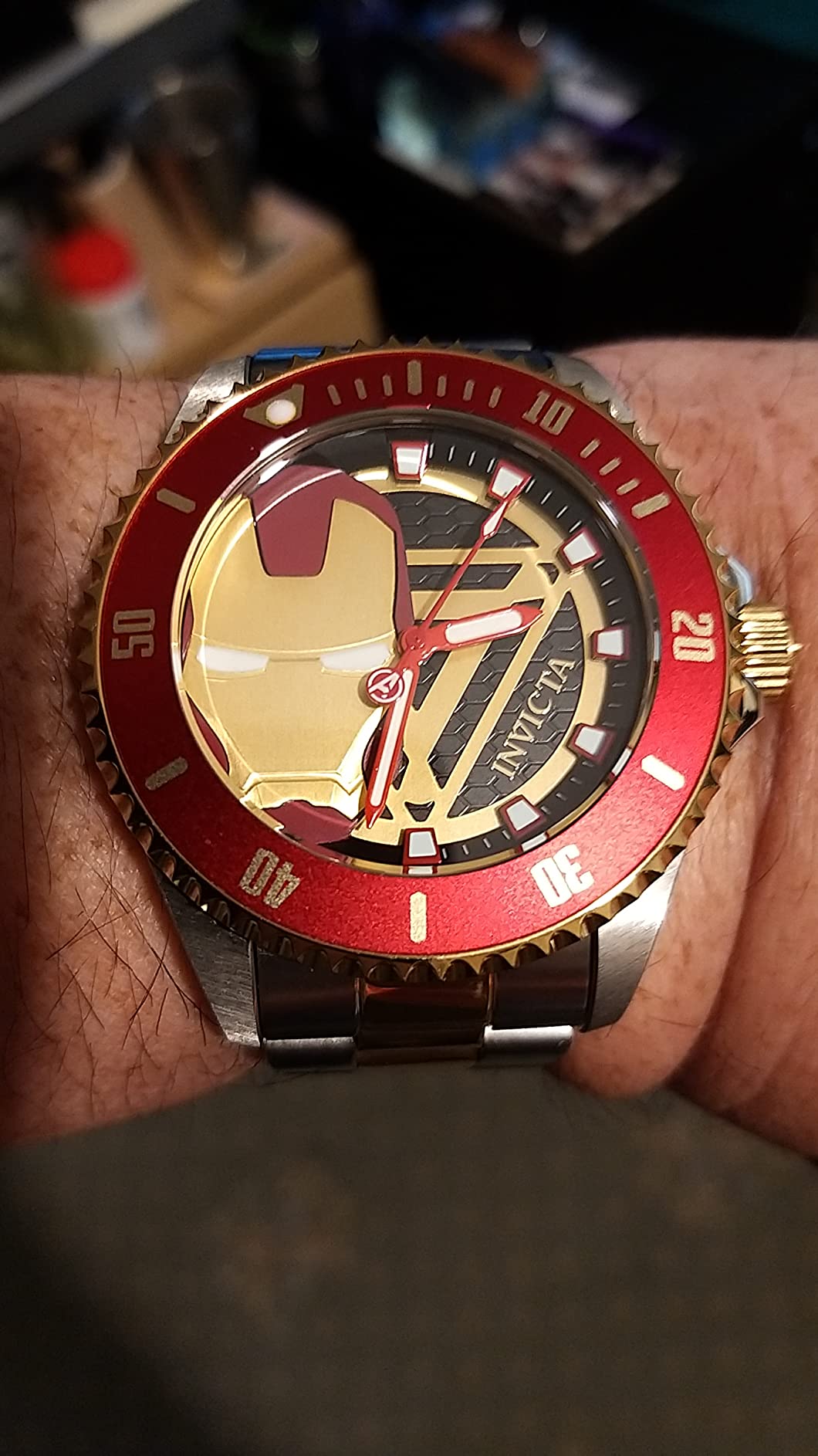Invicta Marvel - Ironman 29679 Men's Quartz Watch - 44mm : Amazon.co.uk ...