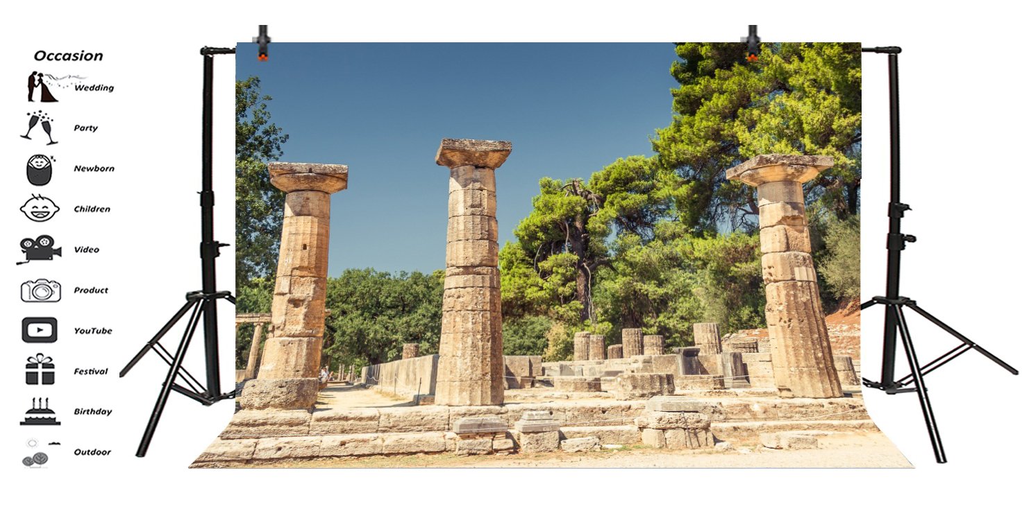 LFEEY 5x3ft Antique Greece Sanctuary Pillar Photography Backdrop ...