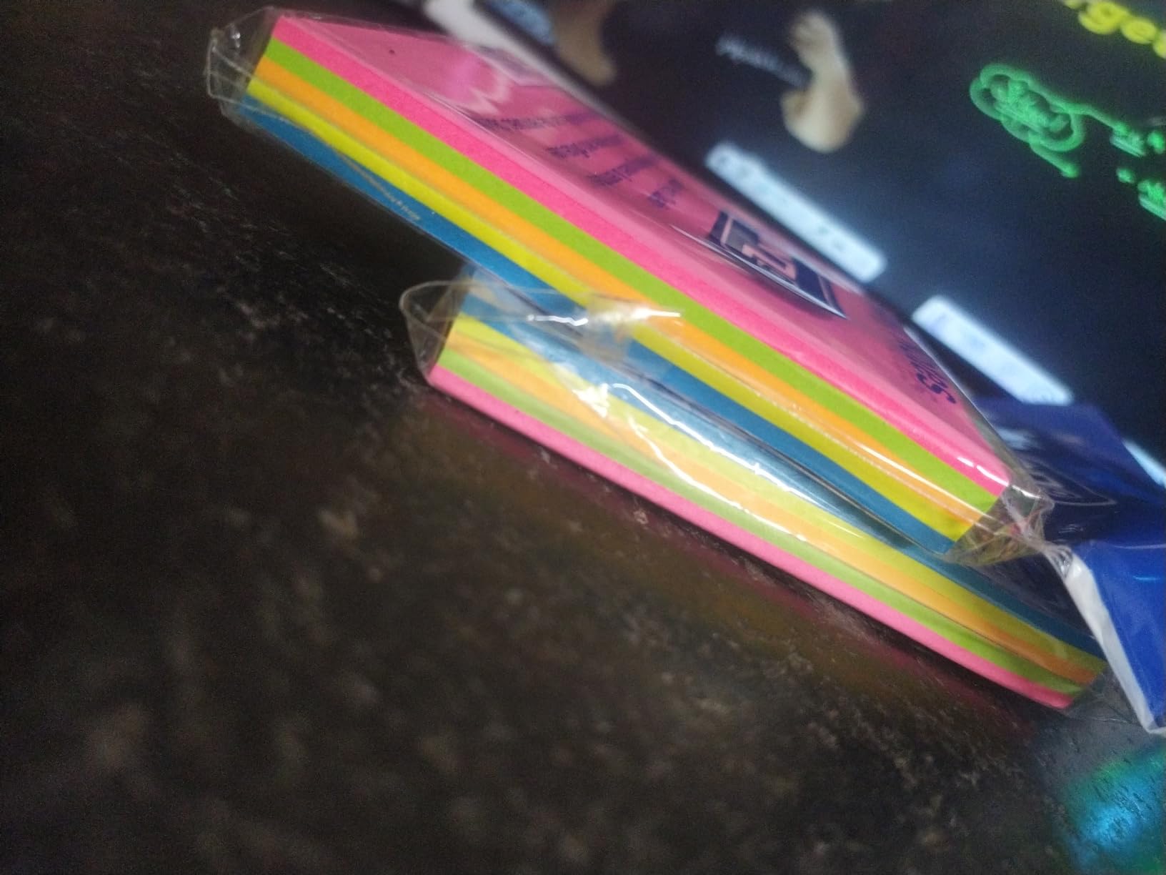 BSR 200 Sheets (5 Mix Colors * 40 Sheets Each Color) 3 * 3 Fluorescent ...