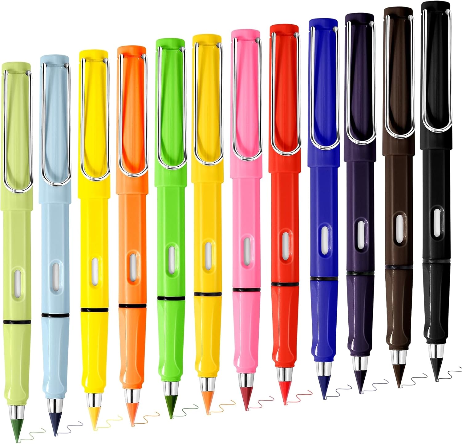 Forever Colored Pencils 12 Count, Infinity Pencil Coloring Metal ...