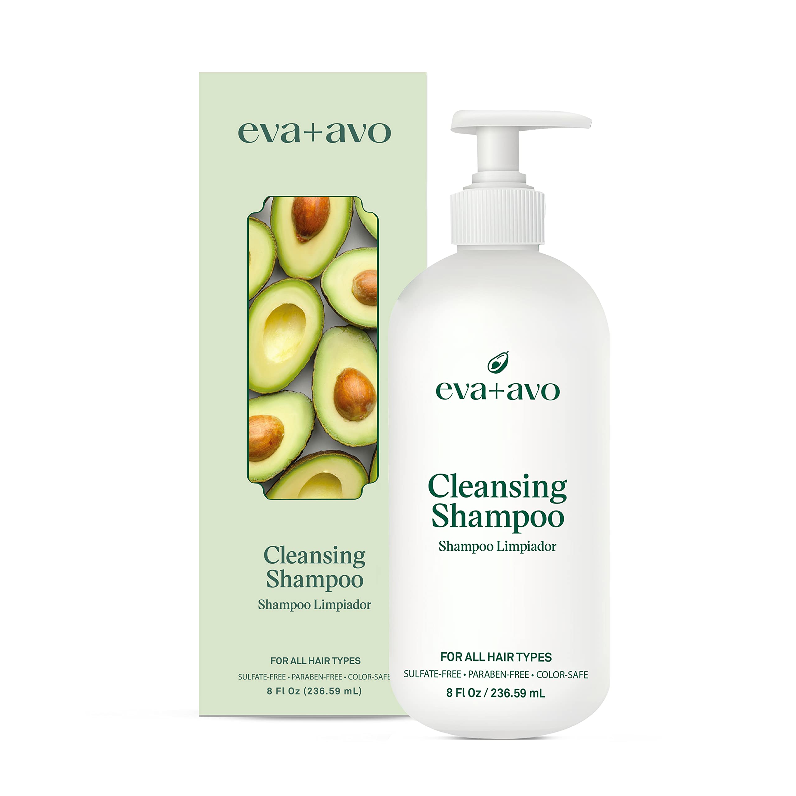 Amazon.com : Eva + Avo Cleansing Shampoo with Avocado, Rosemary ...