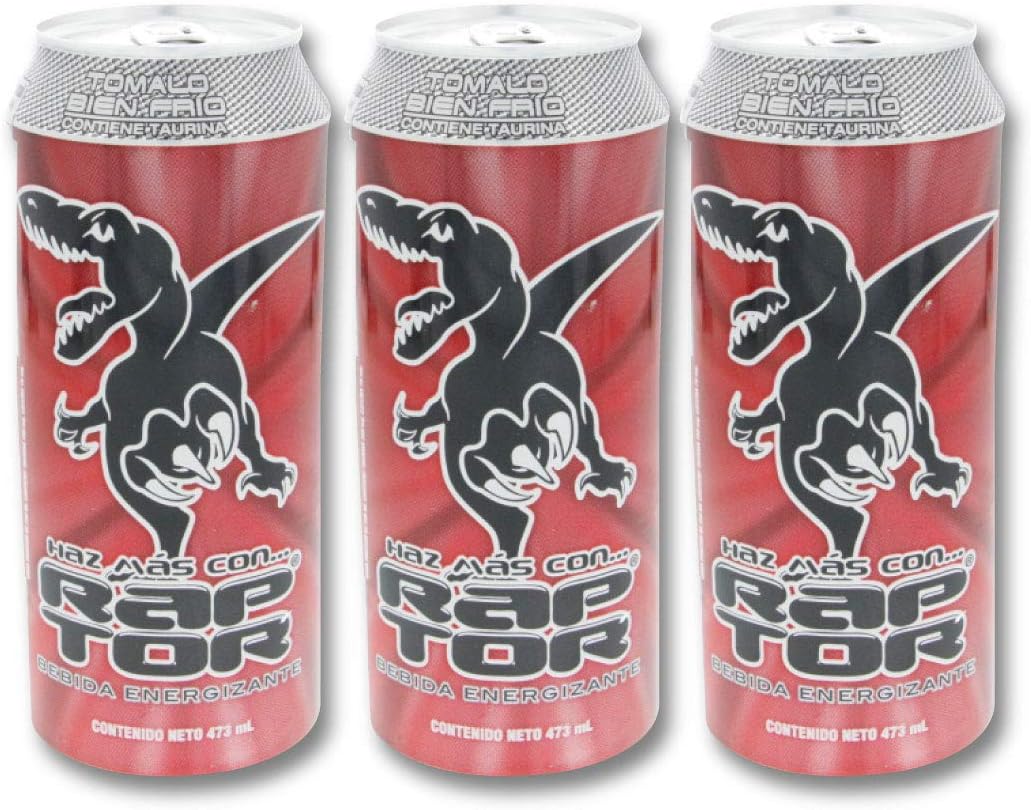 Amazon.com : Raptor Energy Drink with Sparkling Fruit Punch Flavor ...