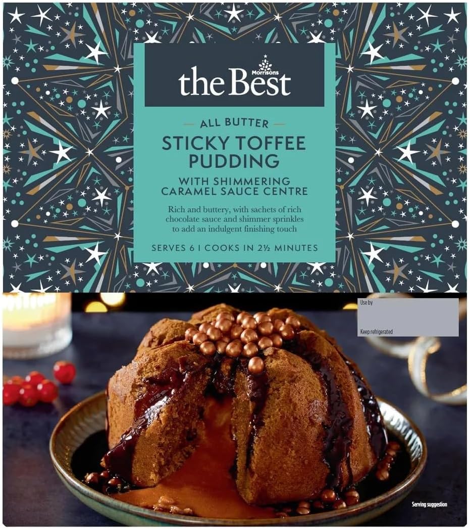 Hot Eat Sticky Toffee Cascade Pudding w/Choc Sauce : Amazon.co.uk: Grocery