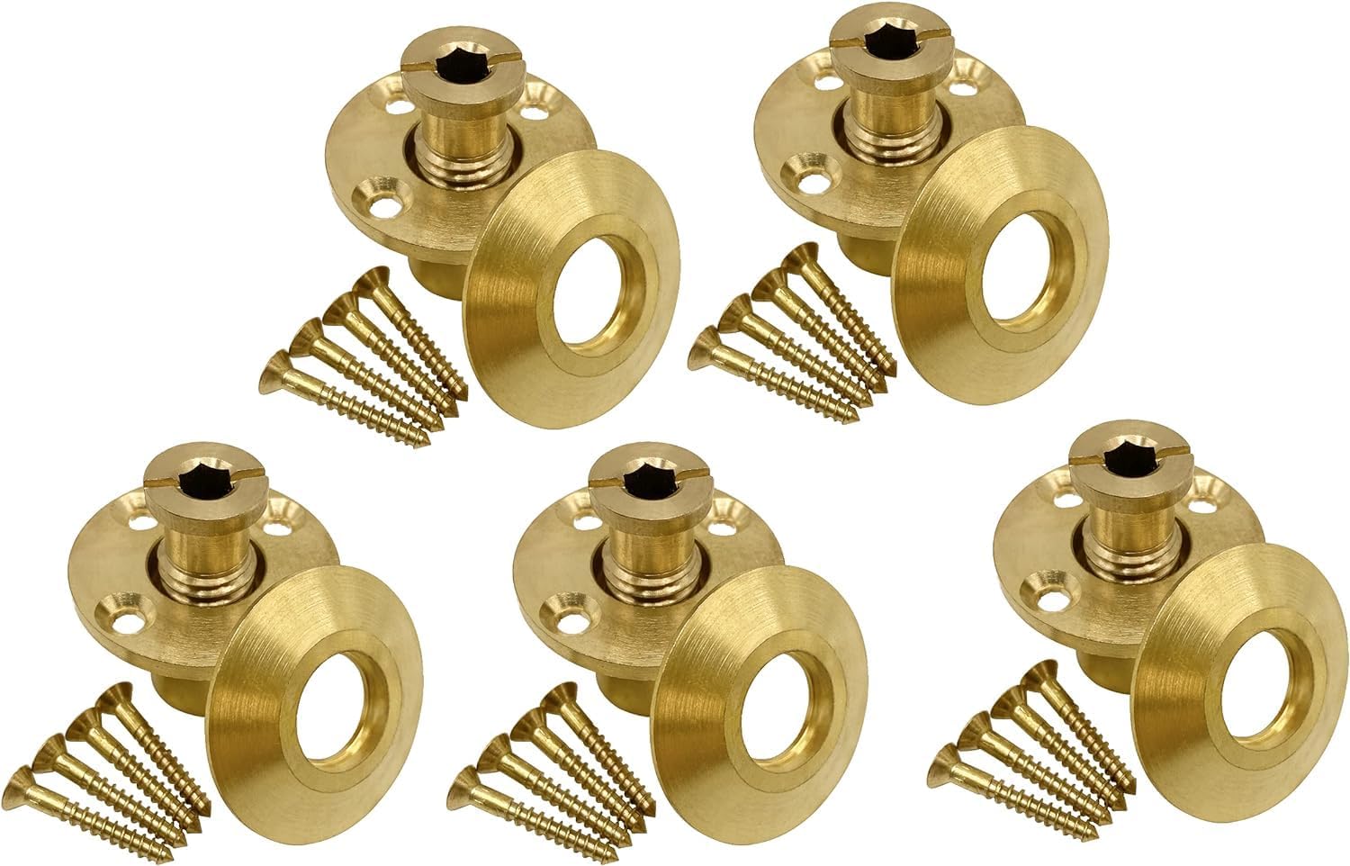 Amazon.com: Pool Safety Cover Brass Anchor with Collar for Wood Decks ...