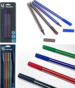 Comfort-Style 4 Piece Fineliner Pens Set For Drawing Sketching Writing ...