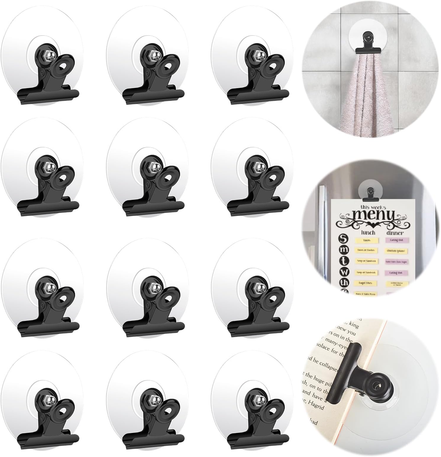 Amazon.com : Coideal Black Metal 22mm Bull Clips - 30 Pack for Tags ...