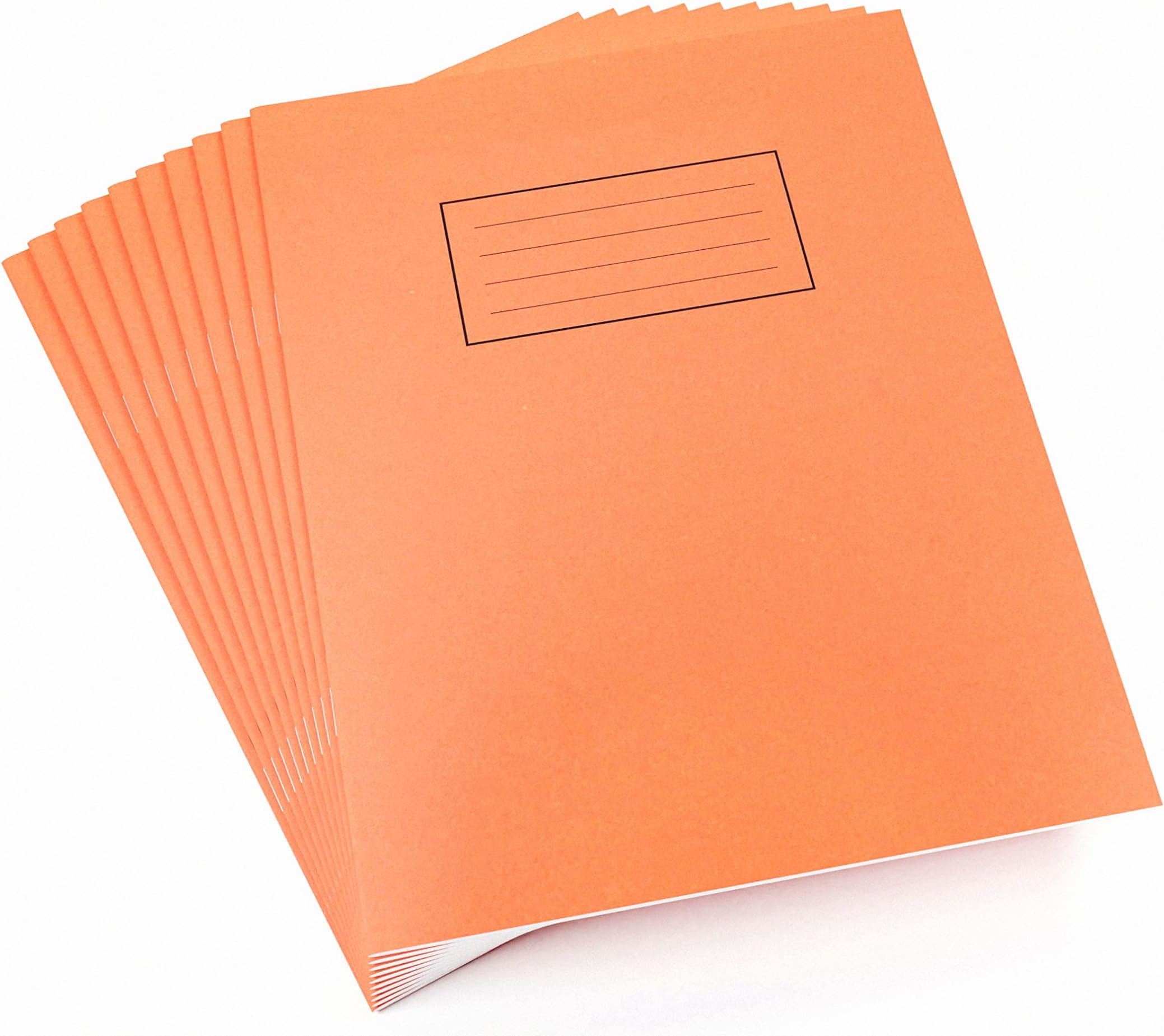 Silvine SV43514 Exercise Book, Orange, 5 mm Squares, A4 (Pack of 10 ...