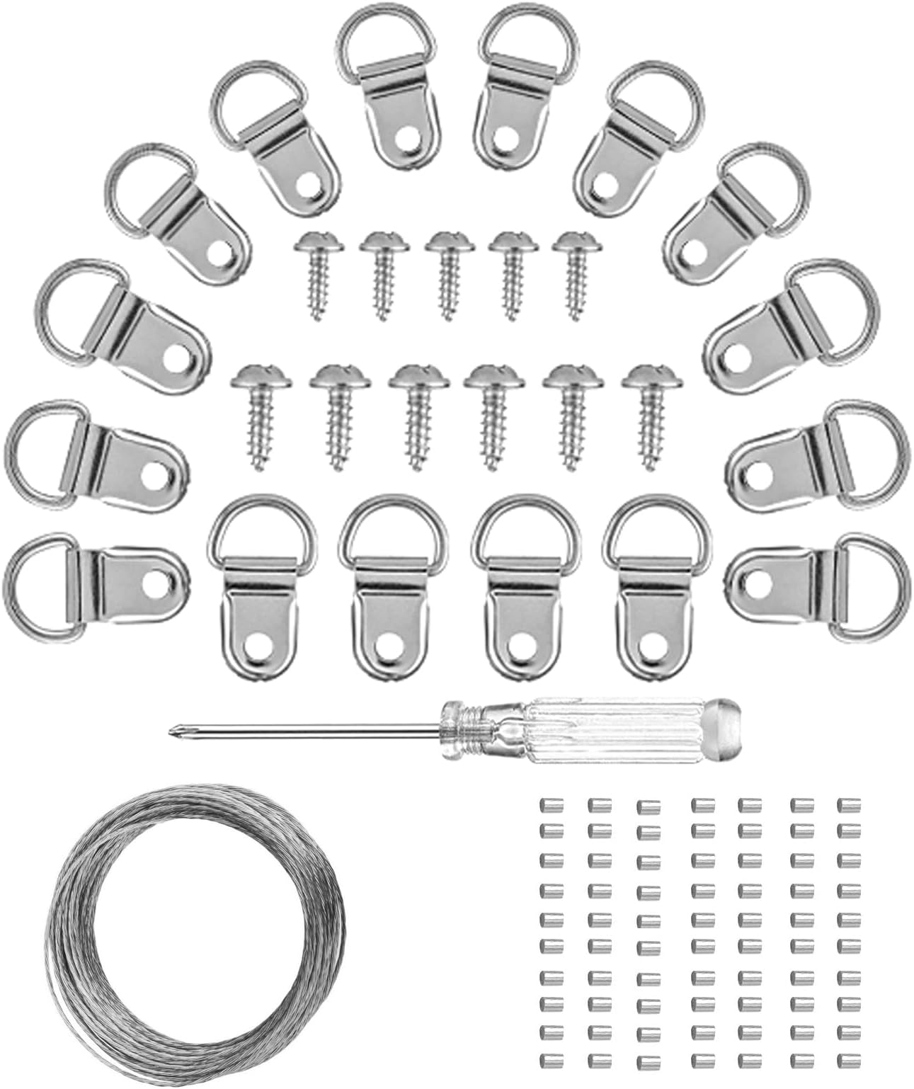 30 M/98 Feet Picture Hanging Wire Kit, Hanging Picture Hooks and Wire ...