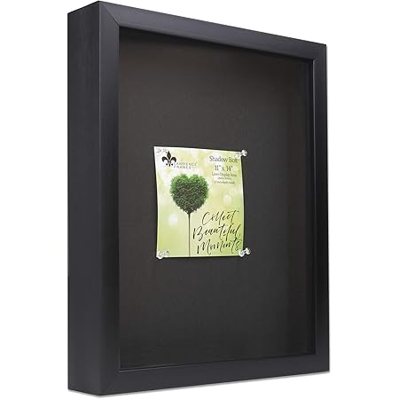 Amazon.com: Lawrence Frames 790011 Black Wood Shadow Box Picture Frame ...
