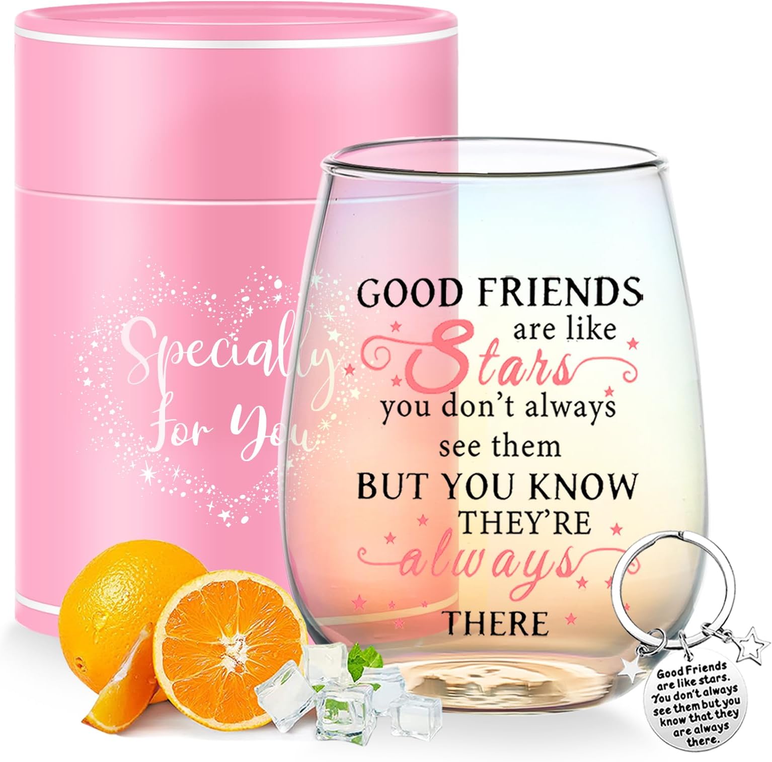 Amazon.com | Best Friends Funny Stemless Wine Glass Wine Tumbler ...