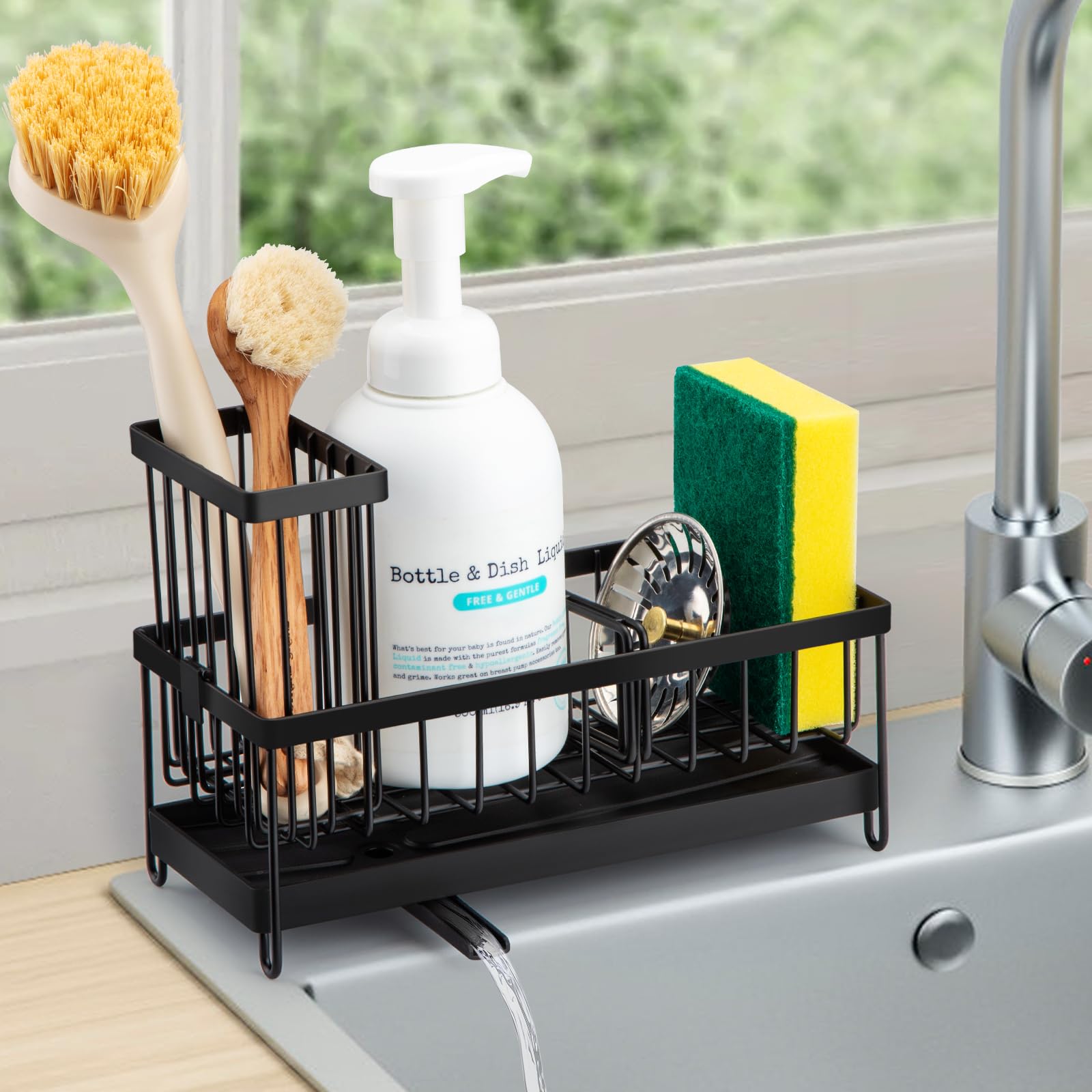 Sinnsally Sink Caddy Organiser,Sink Tidy Kitchen Sink Organizer,Kitchen ...