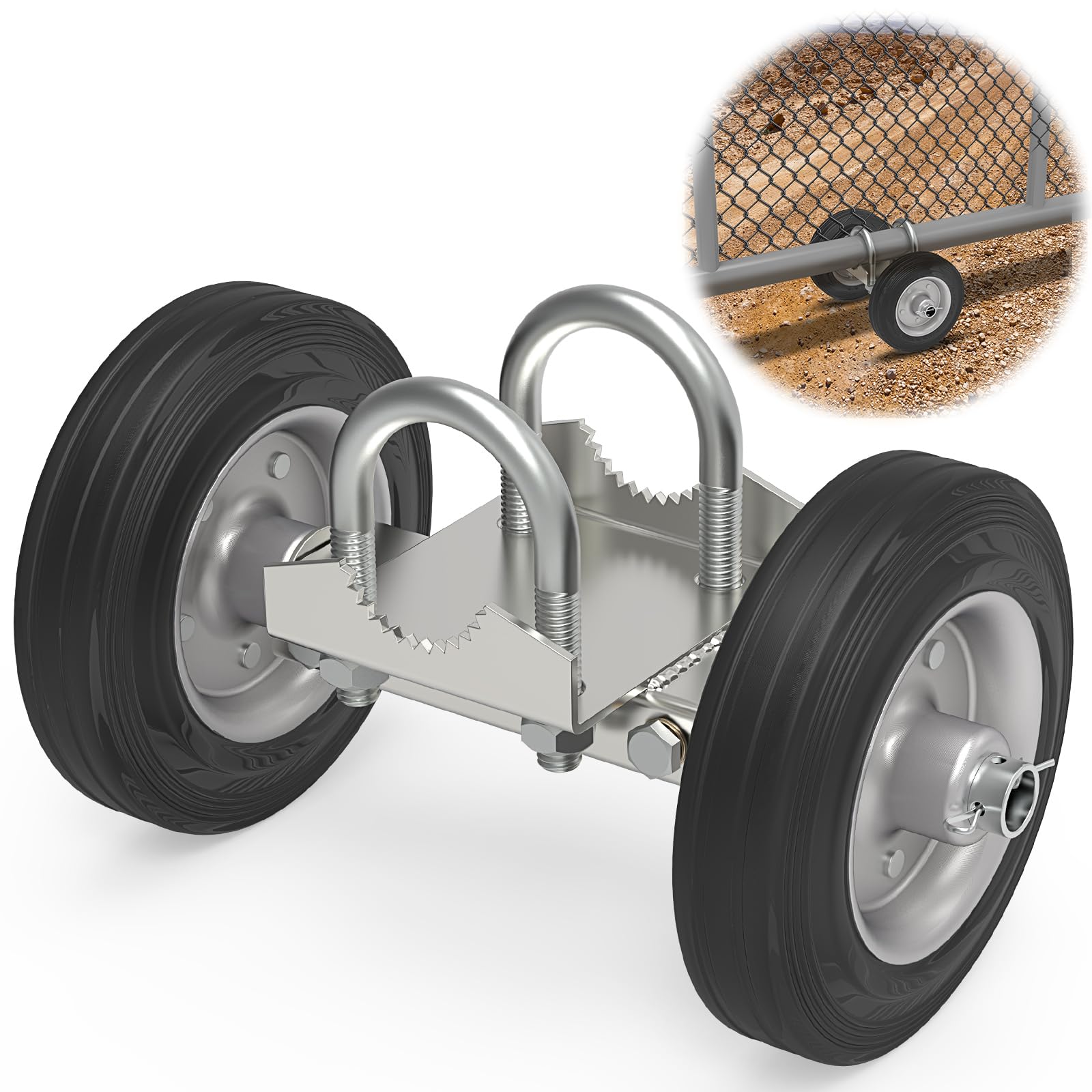 Snapklik.com : Fengone 6" Rolling Gate Wheel For Chain Link Fence ...