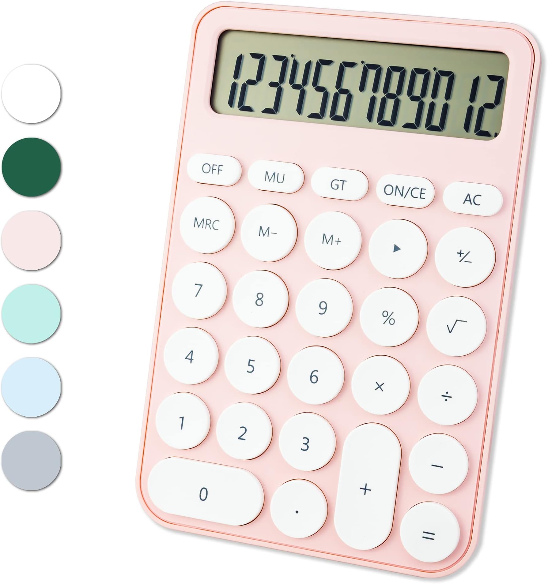 Amazon.com : Standard Calculator 12 Digit,6.2 * 4.2in Desktop Large ...