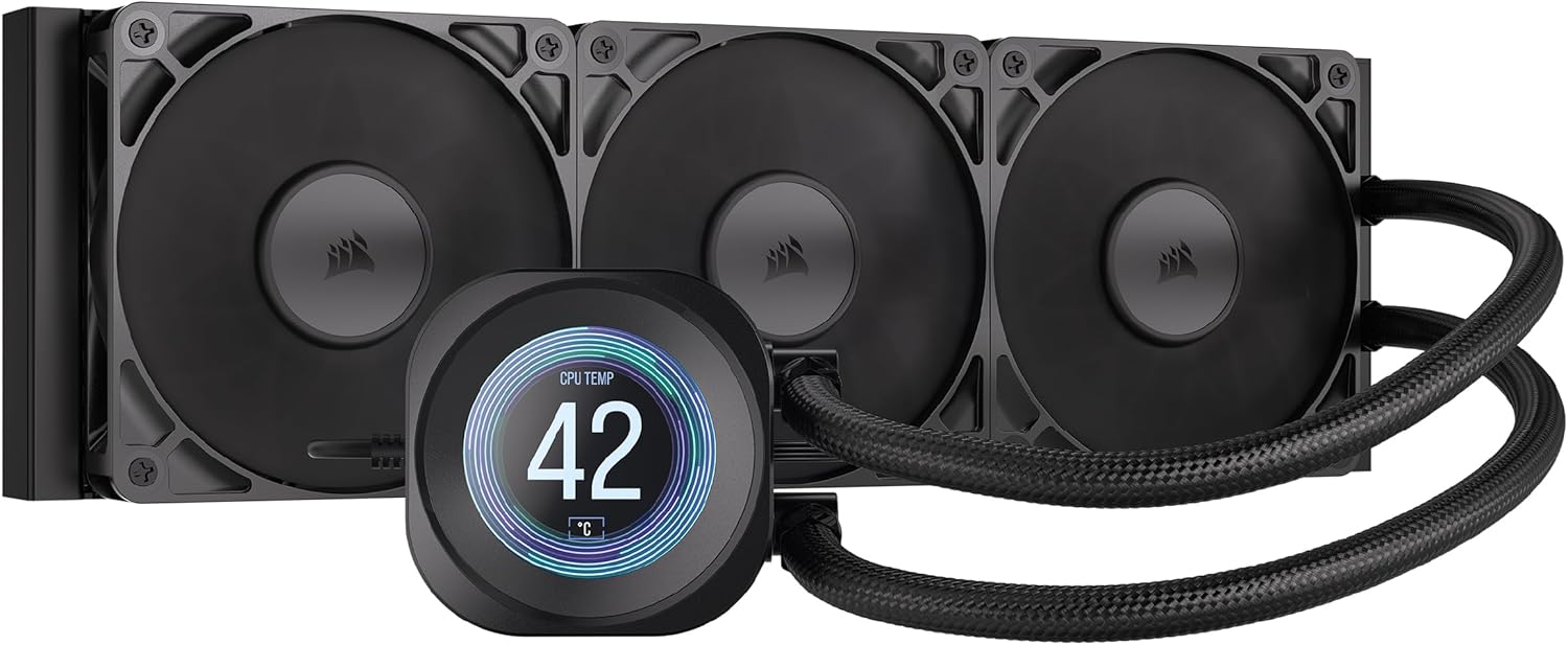 Amazon.com: CORSAIR Nautilus 360 RS LCD Liquid CPU Cooler – 2.1" IPS ...