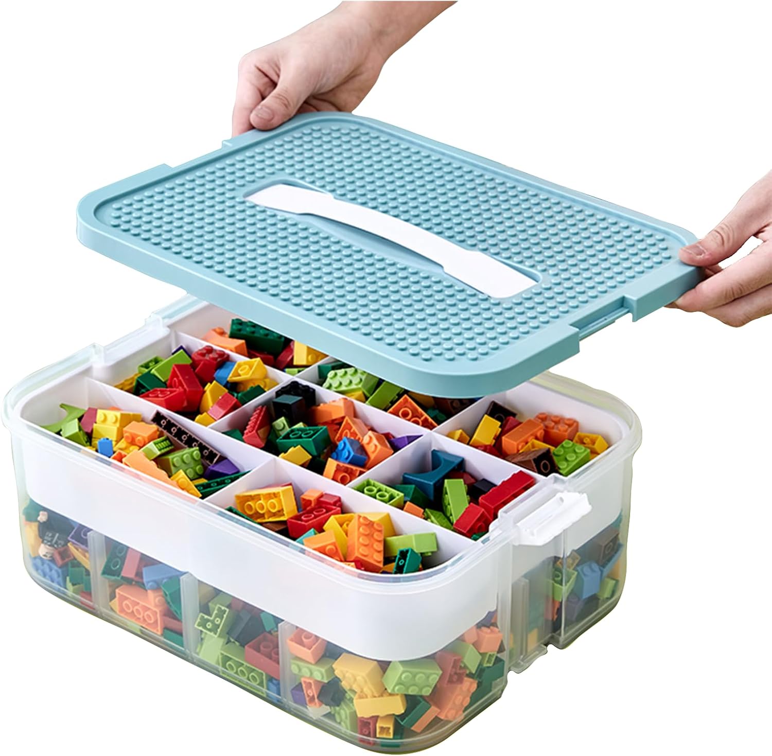 Amazon.com: Toys Organizer Storage Case Plastic Storage Container Box ...